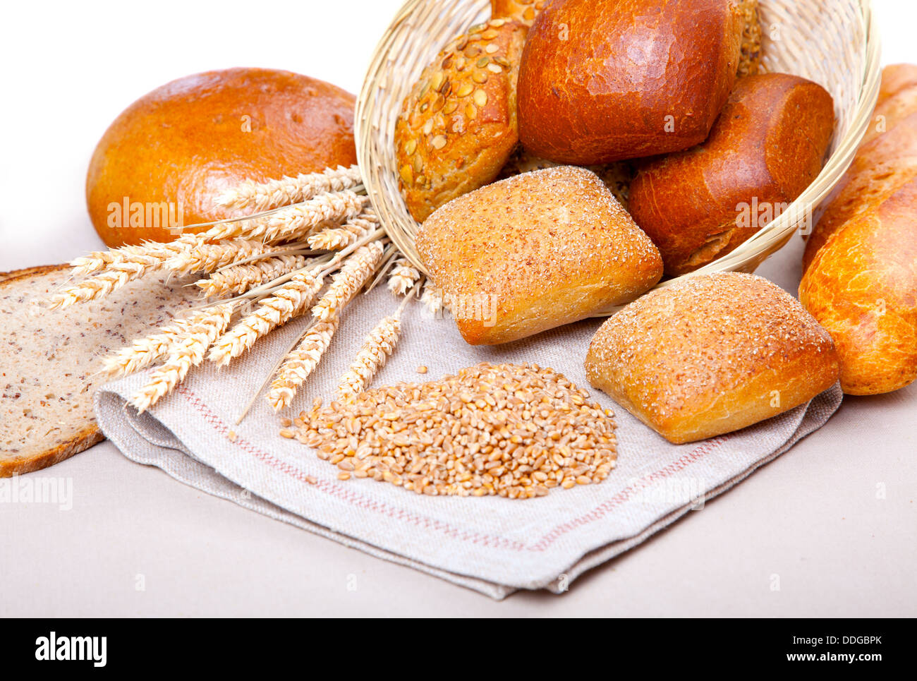 assortment of baked bread Stock Photo - Alamy