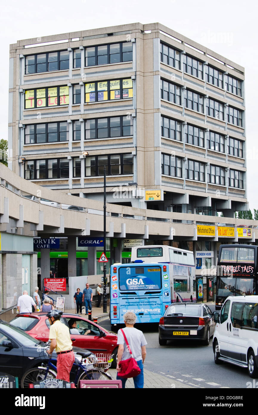 Stonebow House 1960s office block in the city centre of York North ...