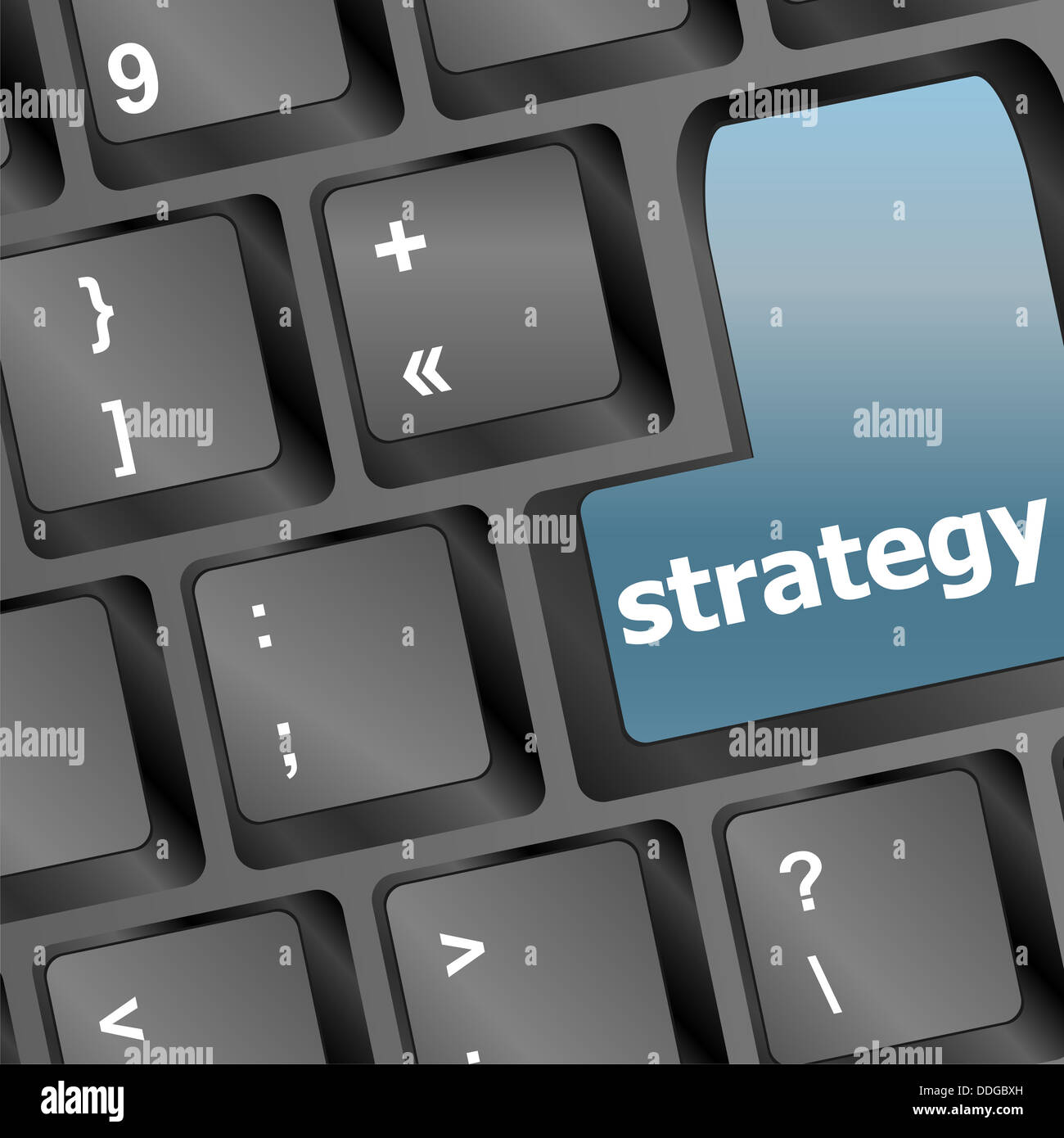 Strategy text symbol on keyboard - business concept Stock Photo - Alamy