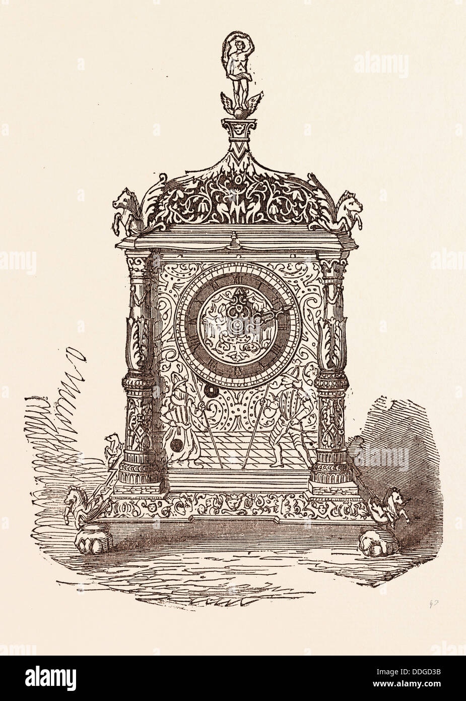 Gilt clock hi-res stock photography and images - Alamy