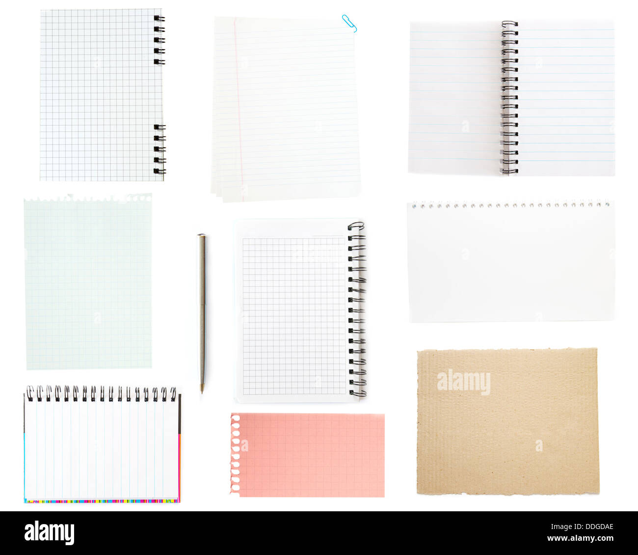 collection of old note paper Stock Photo - Alamy