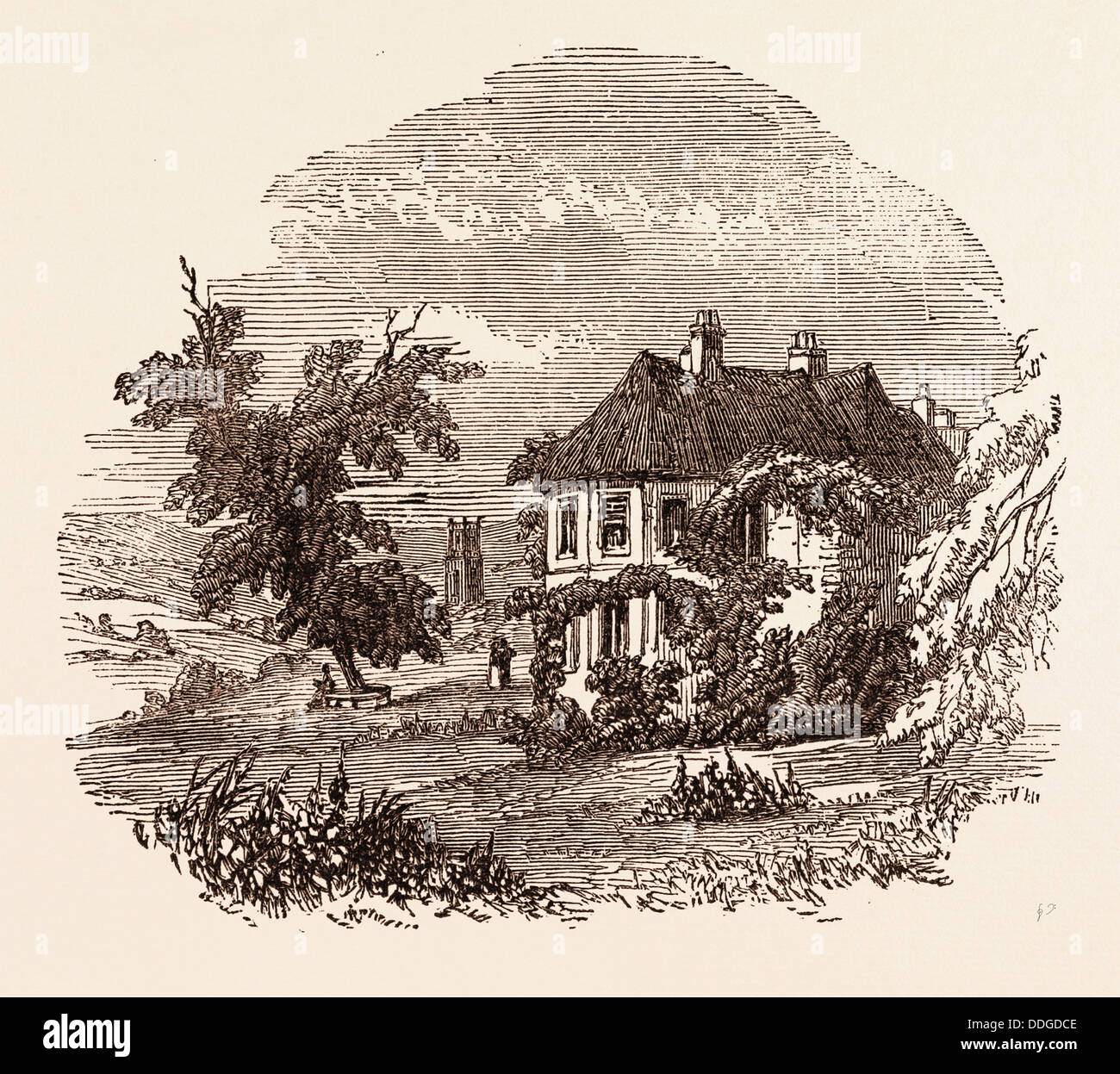 BARLEY WOOD, SOMERSET, THE RESIDENCE OF MRS. HANNAH MORE, an English ...