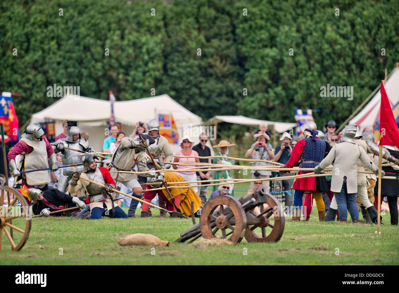 The 'Berkeley Skirmish' medieval reinactments at Berkeley Castle near ...
