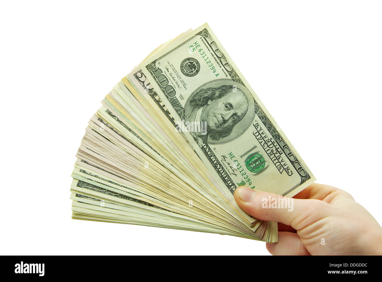 hand with money Stock Photo - Alamy