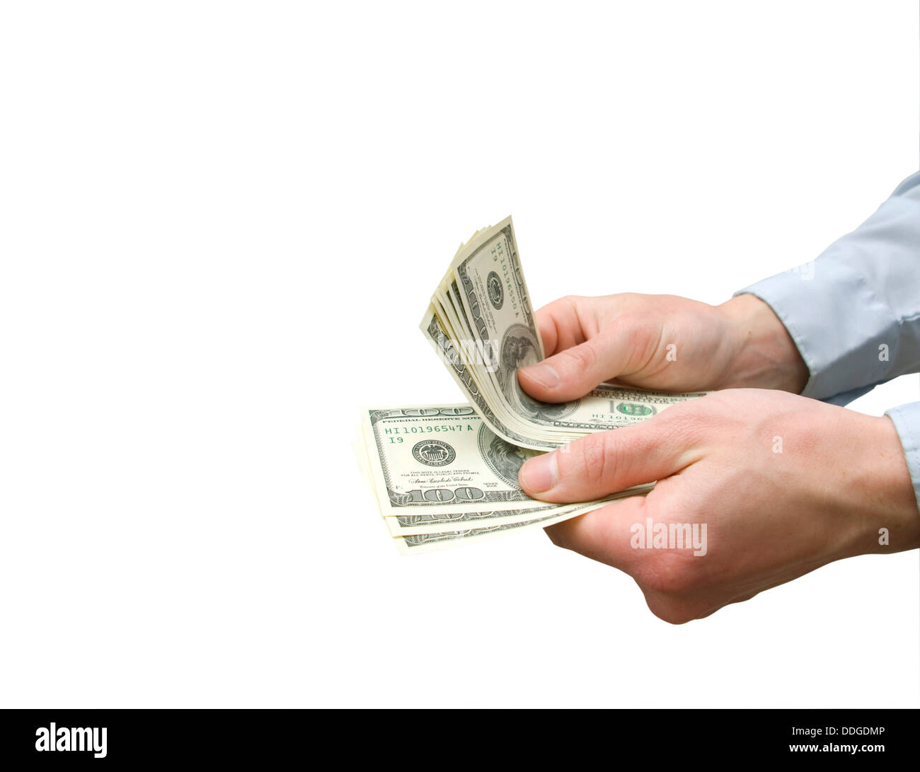 Money in hand Stock Photo - Alamy