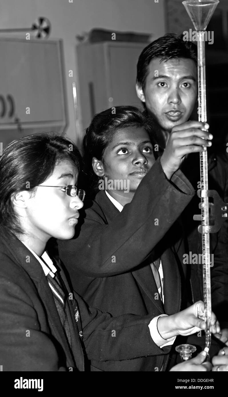 Classroom teacher students adult Black and White Stock Photos & Images ...