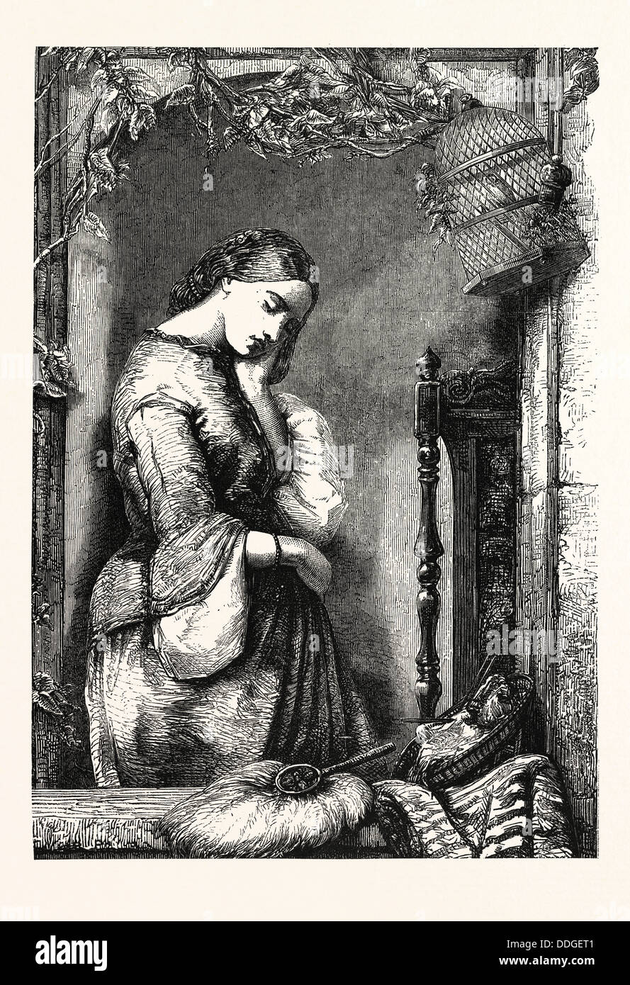 DISAPPOINTMENT. PAINTED BY A. J. WOOLMER. unhappy, person, sad ...