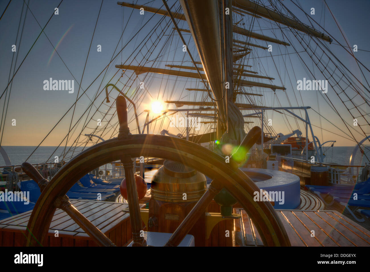 Helm ship hi-res stock photography and images - Alamy
