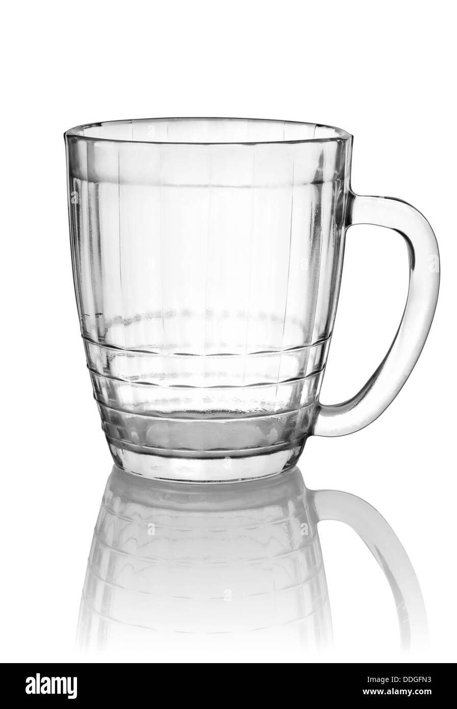 Empty big beer glass Stock Photo - Alamy