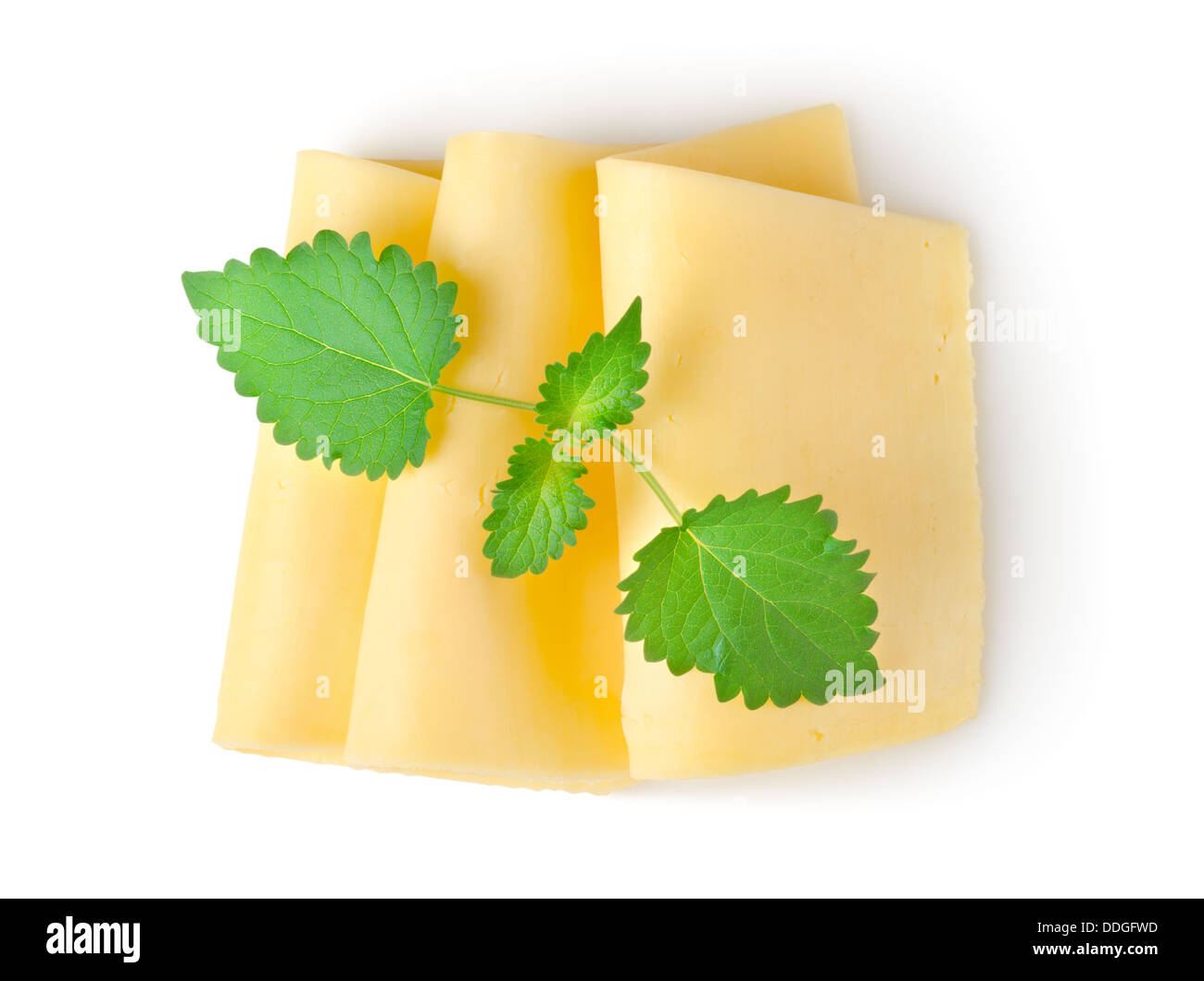 Cheese and mint isolated Stock Photo - Alamy