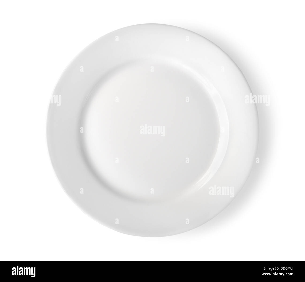 Empty plate isolated Path Stock Photo - Alamy