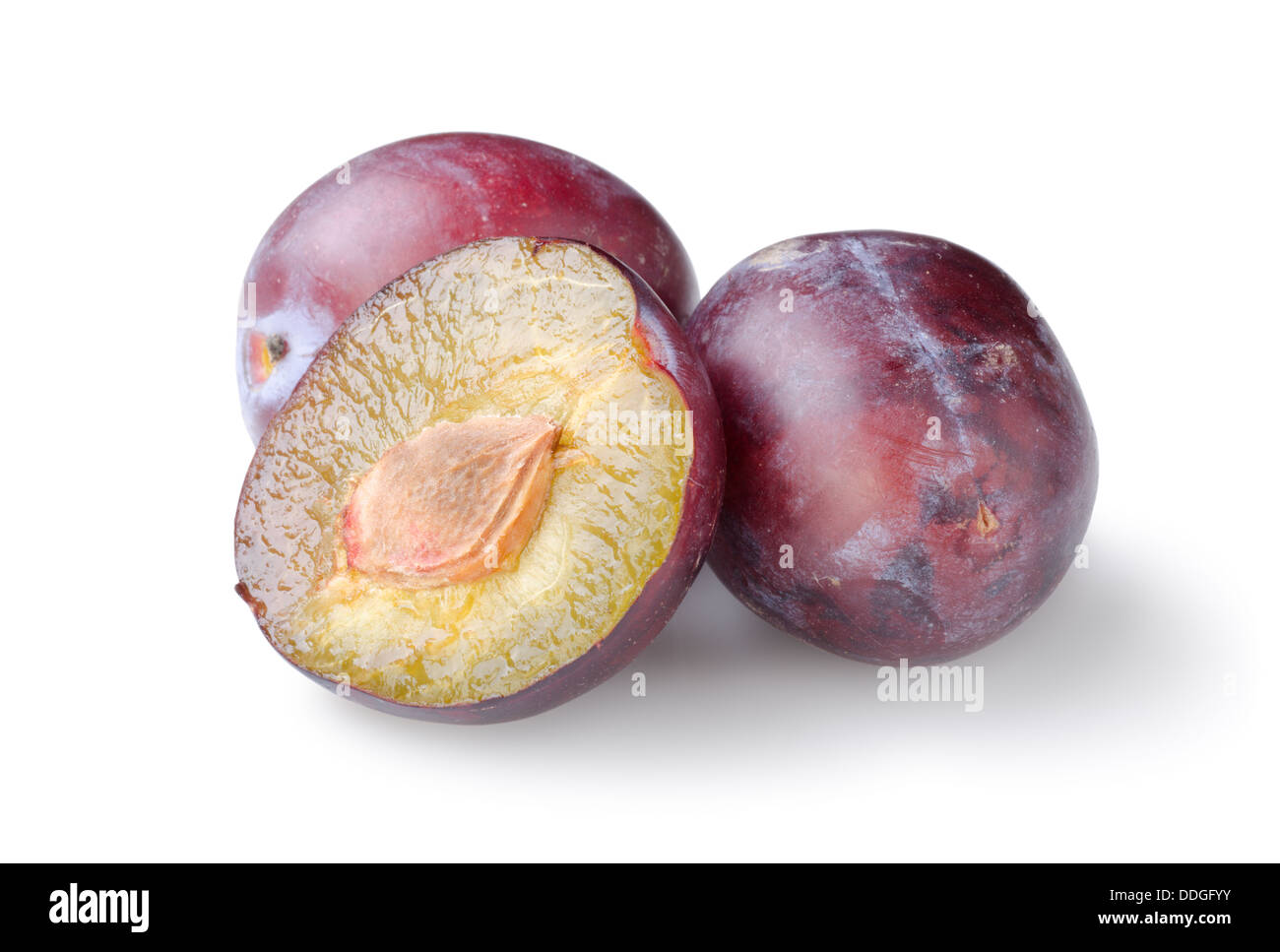 Plum seed Cut Out Stock Images & Pictures - Alamy
