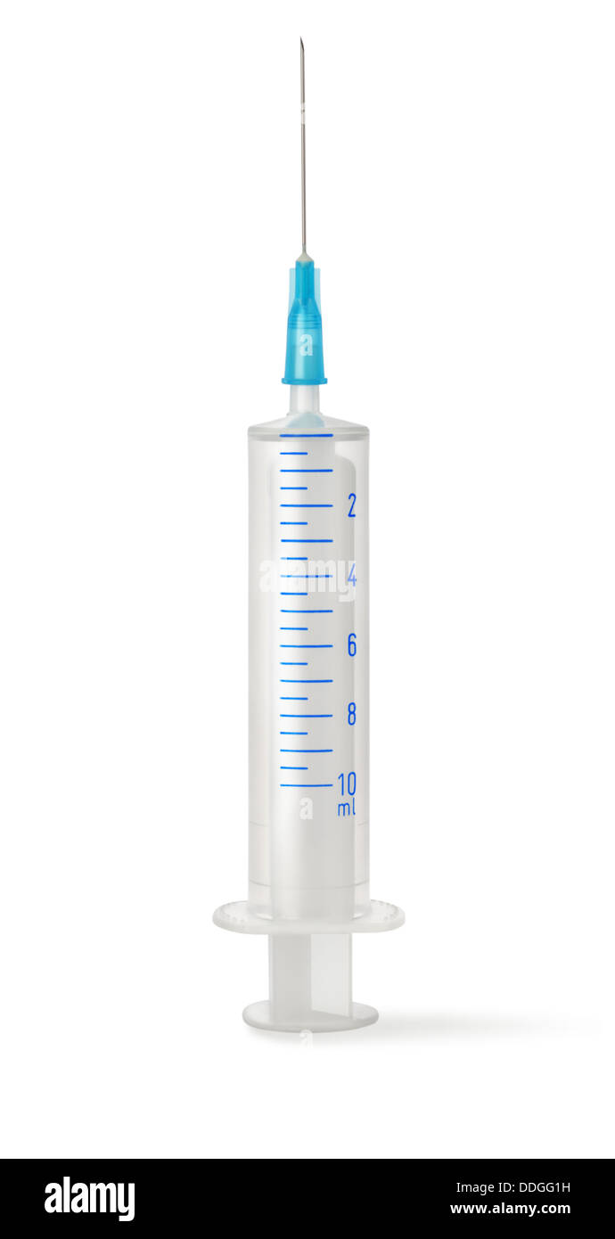 Plastic medicine syringe Cut Out Stock Images & Pictures - Alamy