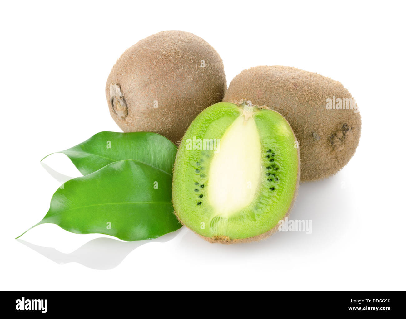Fresh kiwi half fruit Cut Out Stock Images & Pictures - Alamy