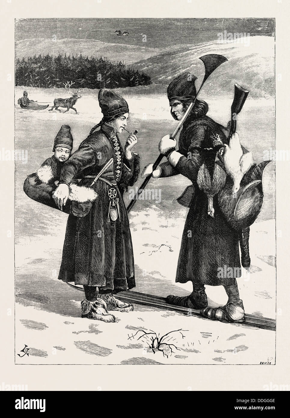 Laplanders hi-res stock photography and images - Alamy