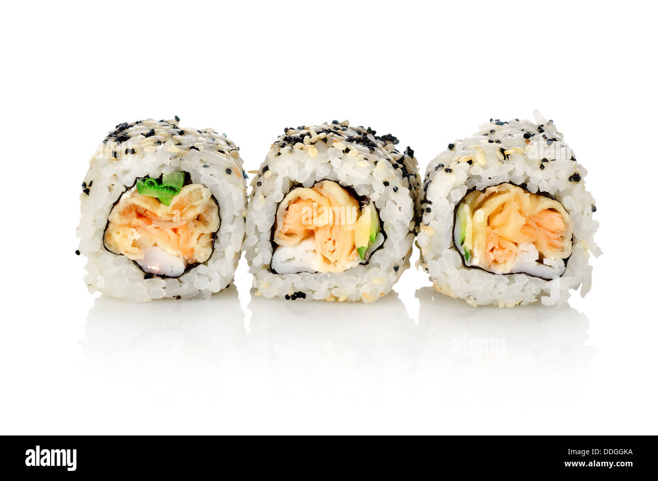 Three rolls on a white background Stock Photo - Alamy