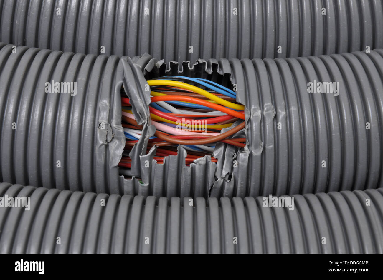 Damage to the IT network Stock Photo - Alamy