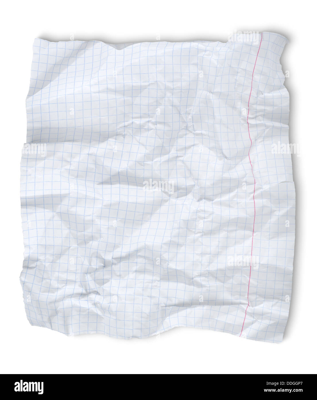 Crushed sheet of paper Stock Photo - Alamy