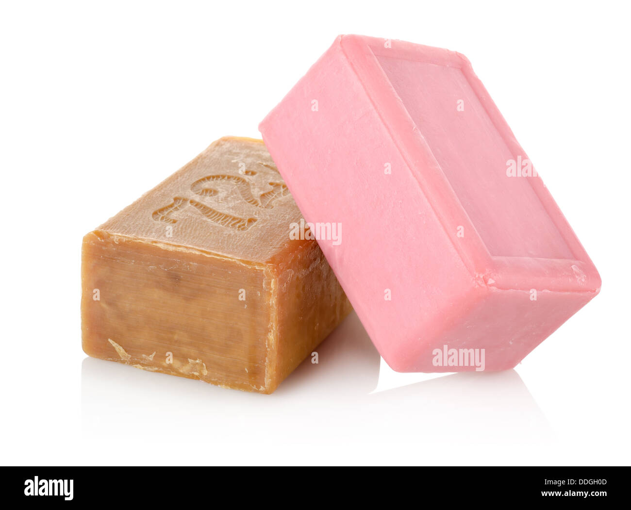 Two pieces of soap Stock Photo - Alamy