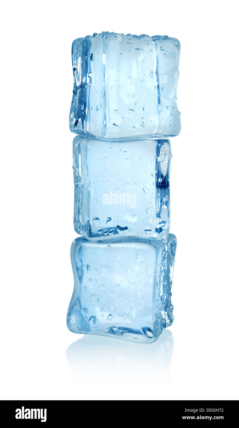 Three ice cubes Stock Photo - Alamy