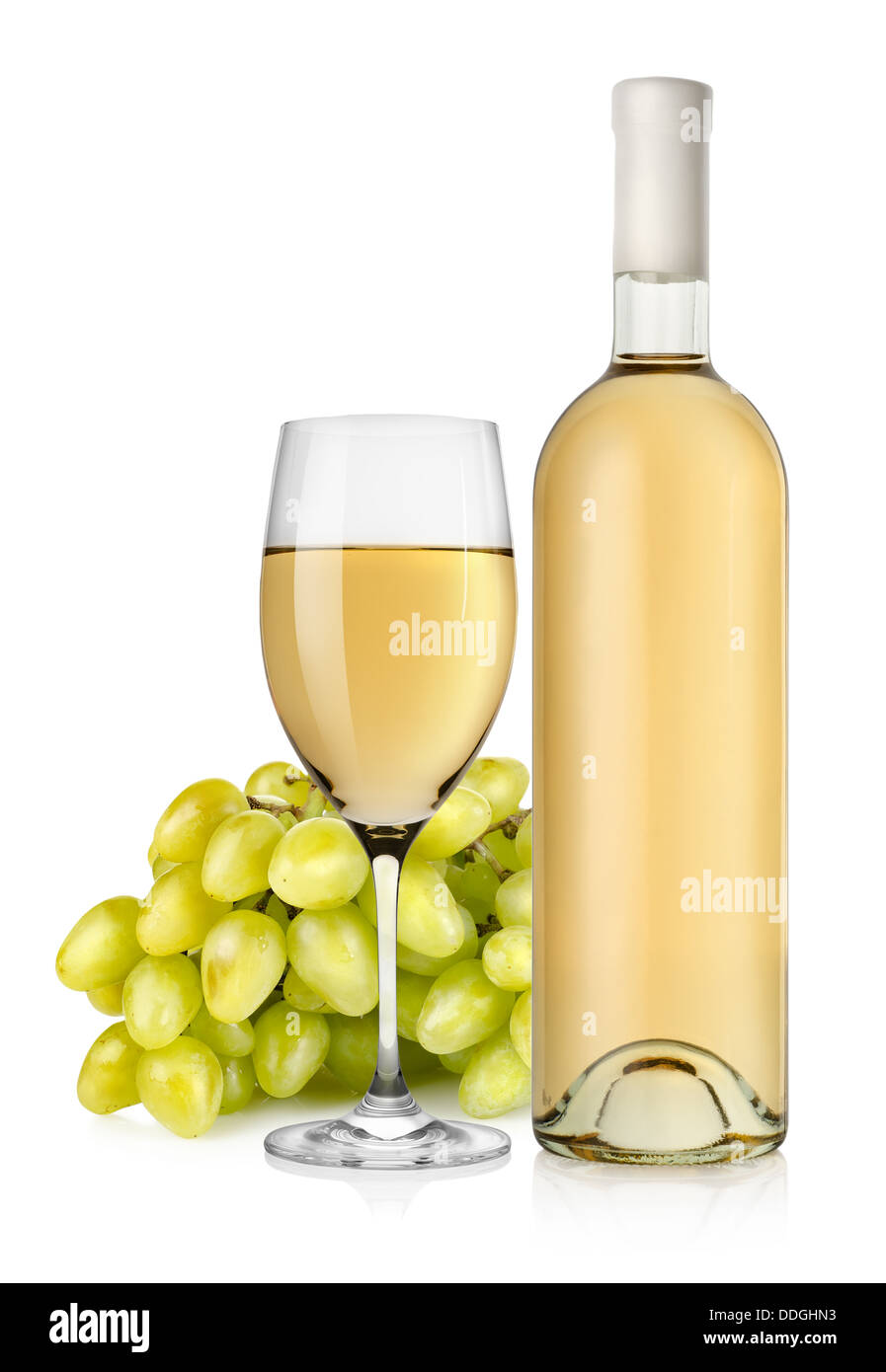 White wine and grapes Stock Photo - Alamy