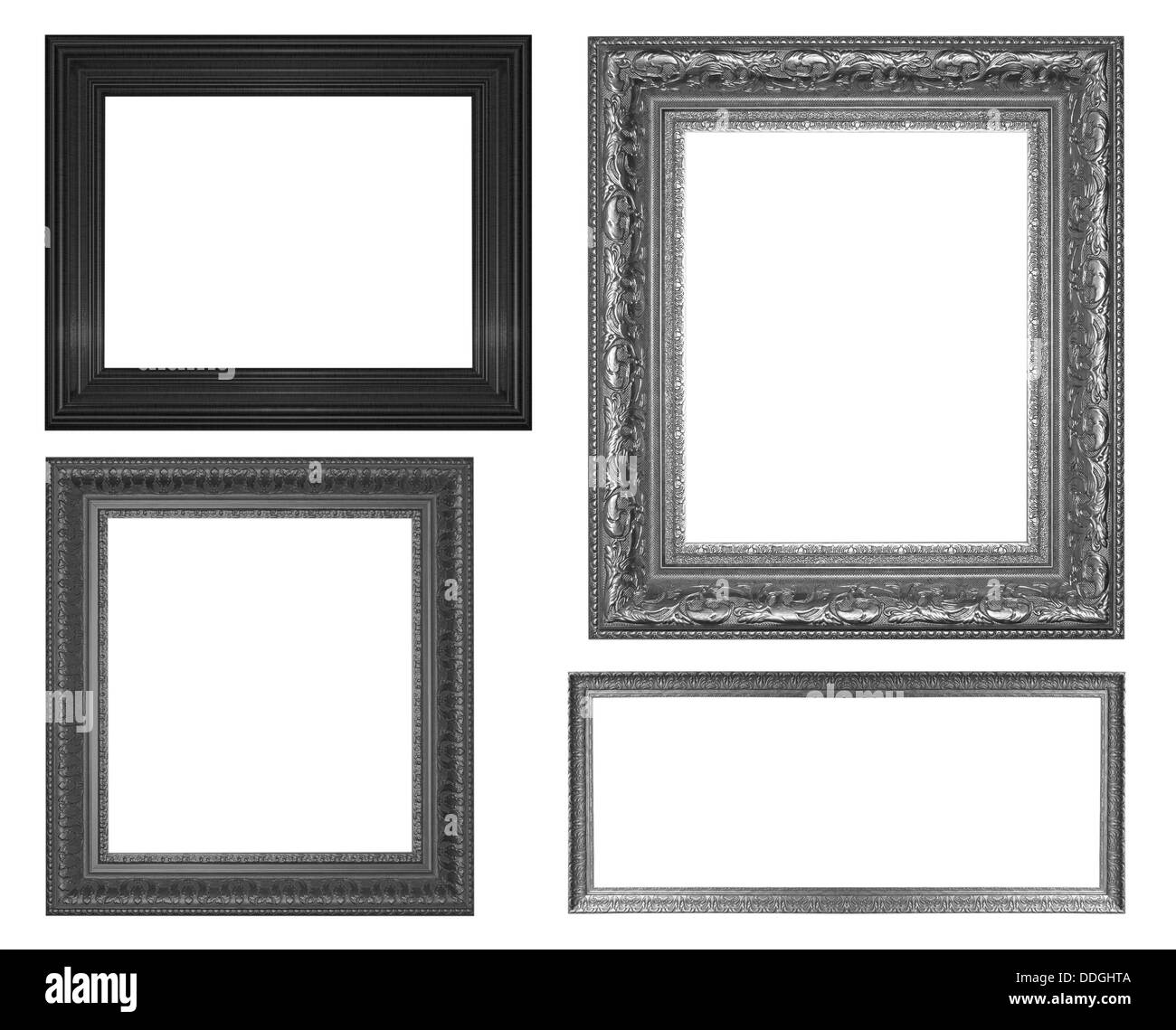 Old Antique Black frame Isolated Decorative Carved Wood Stand Antique ...