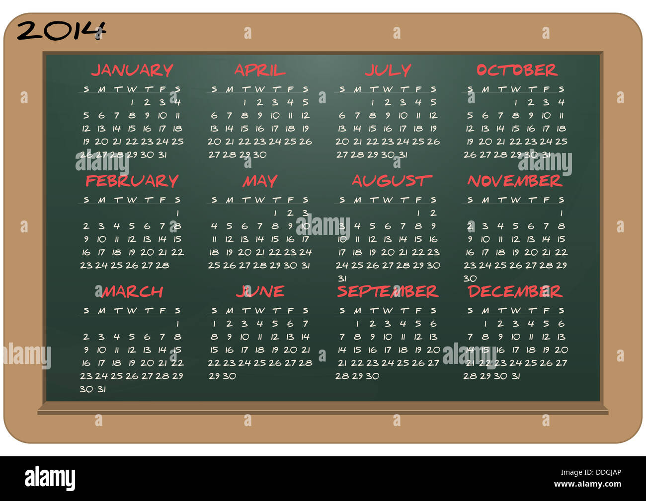 2014 Calendar Stock Photos & 2014 Calendar Stock Images - Alamy