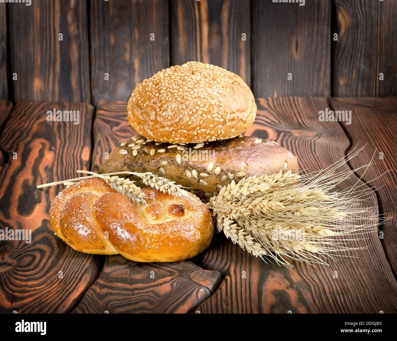 Bread Food background Stock Photo - Alamy