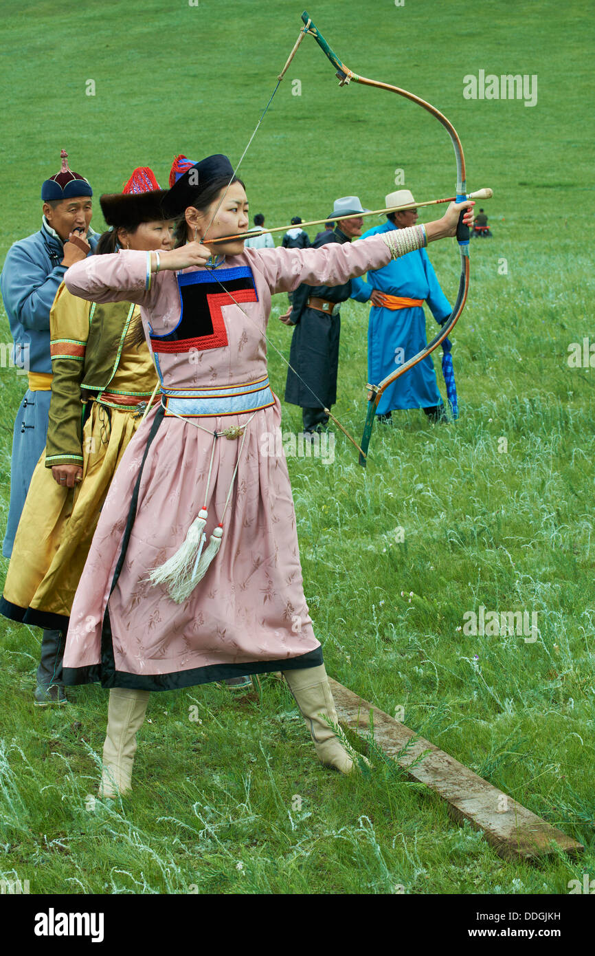 Mongolia, Khentii province, Badshireet, Naadam festival, Buriat ...