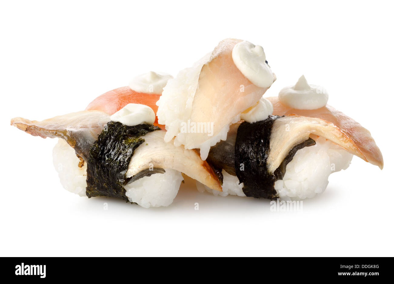 Sushi fish isolated Stock Photo - Alamy