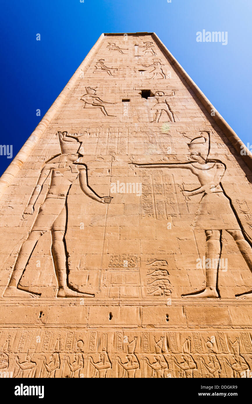 Edfu Temple. Egypt Stock Photo - Alamy