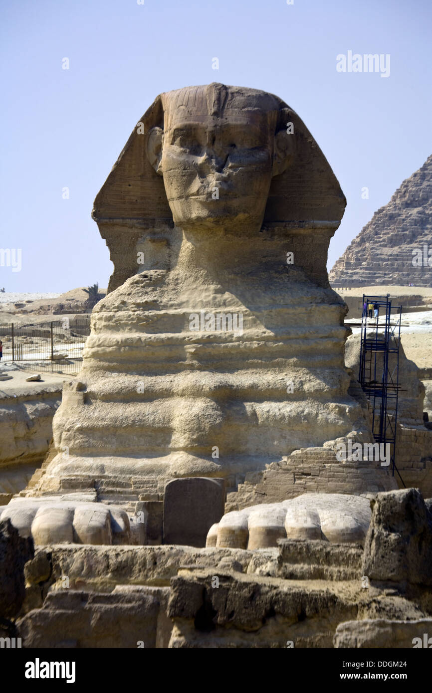 The Sphinx is a massive limestone carving created more than 4000 years ...
