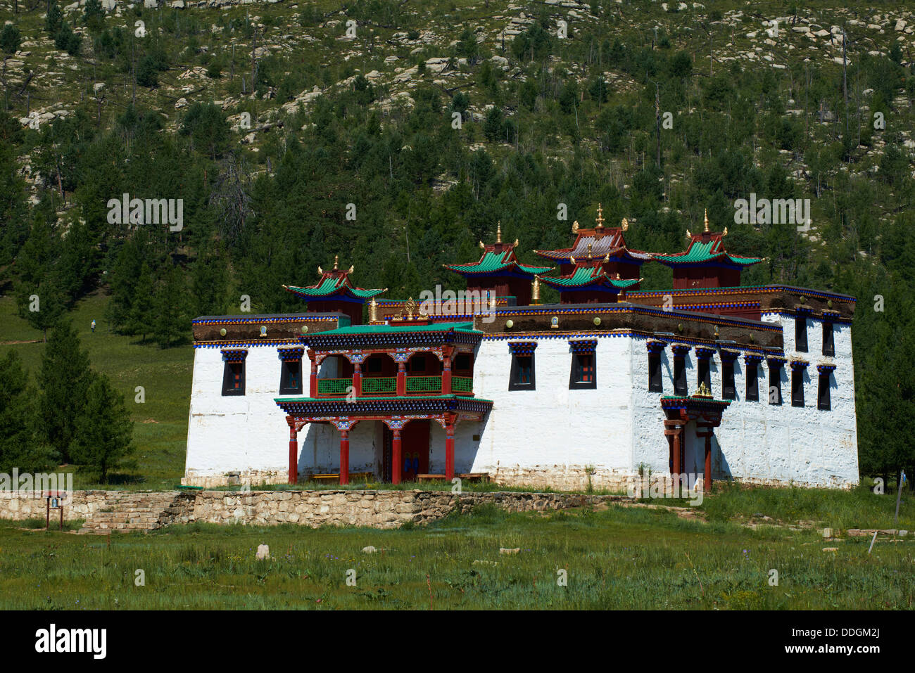 Mongolia, Khentii province, Baldan Bereeven Khiid monastery built in ...