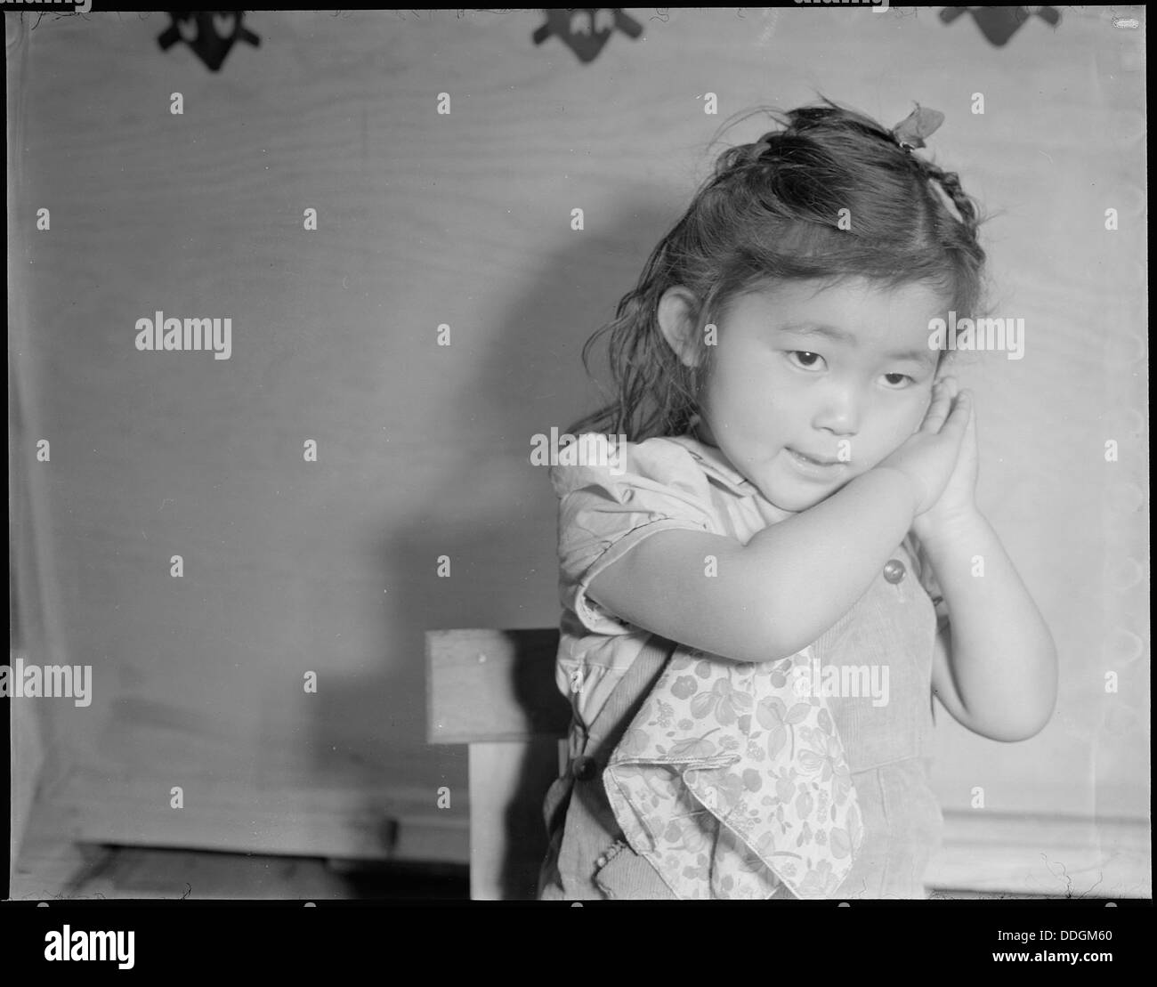A young girl sings *Twinkle, Twinkle, Little Star* at the Tule Lake ...