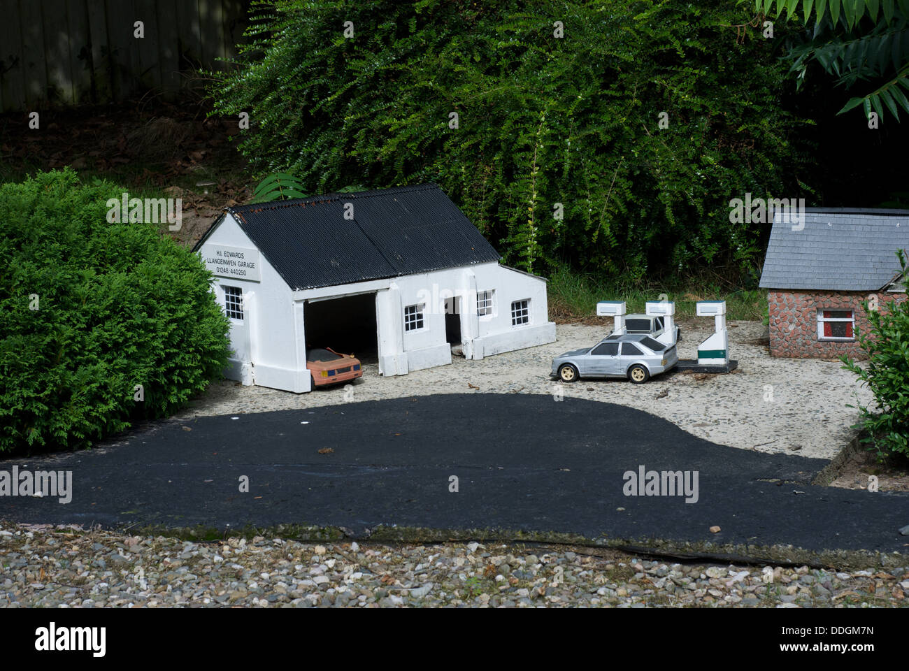 Model village in Anglesey, North Wales, UK Stock Photo - Alamy
