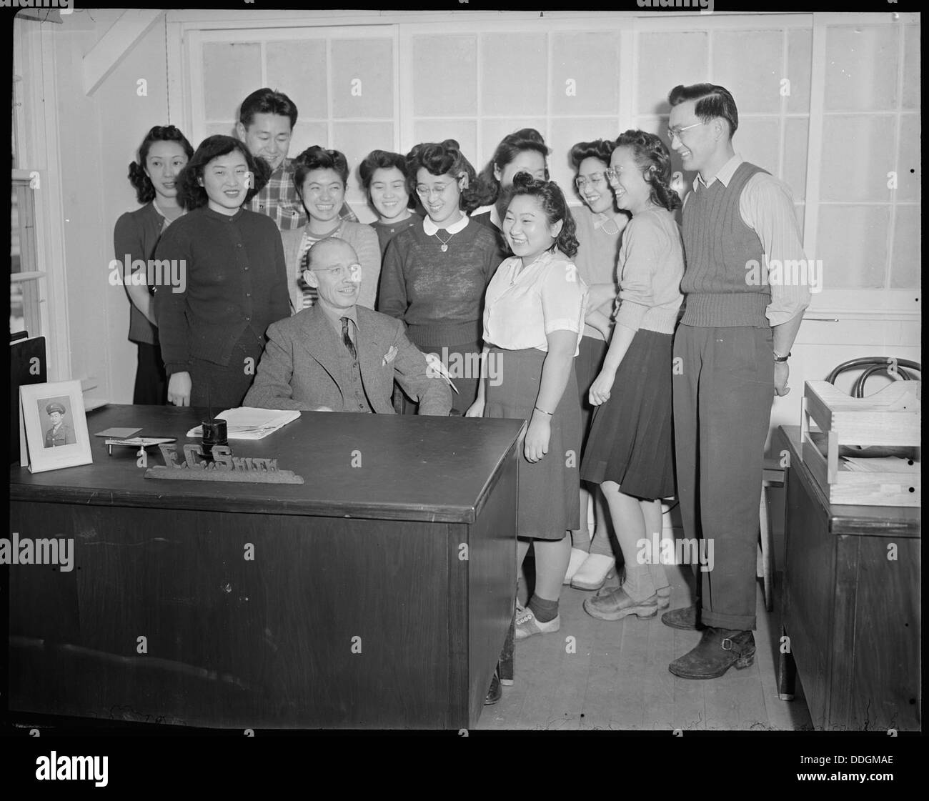 Experience in staff management Black and White Stock Photos & Images ...