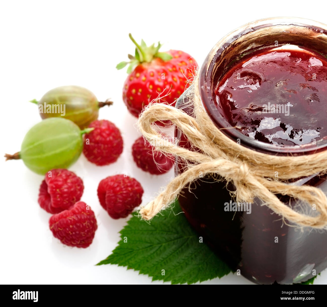 Jar Of Jam Stock Photo - Alamy