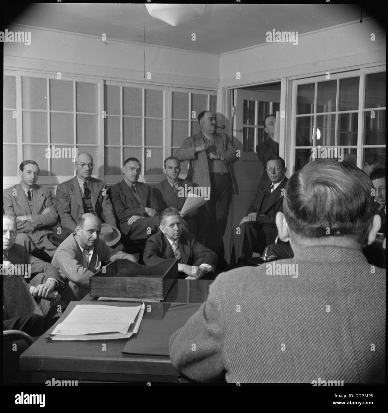 Newspaper reporters and cameramen capture daily life at the Tule Lake ...