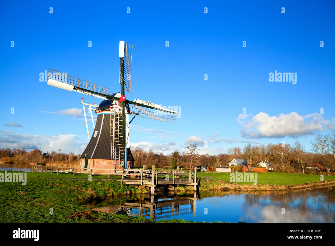 charming Dutch windmill Stock Photo - Alamy