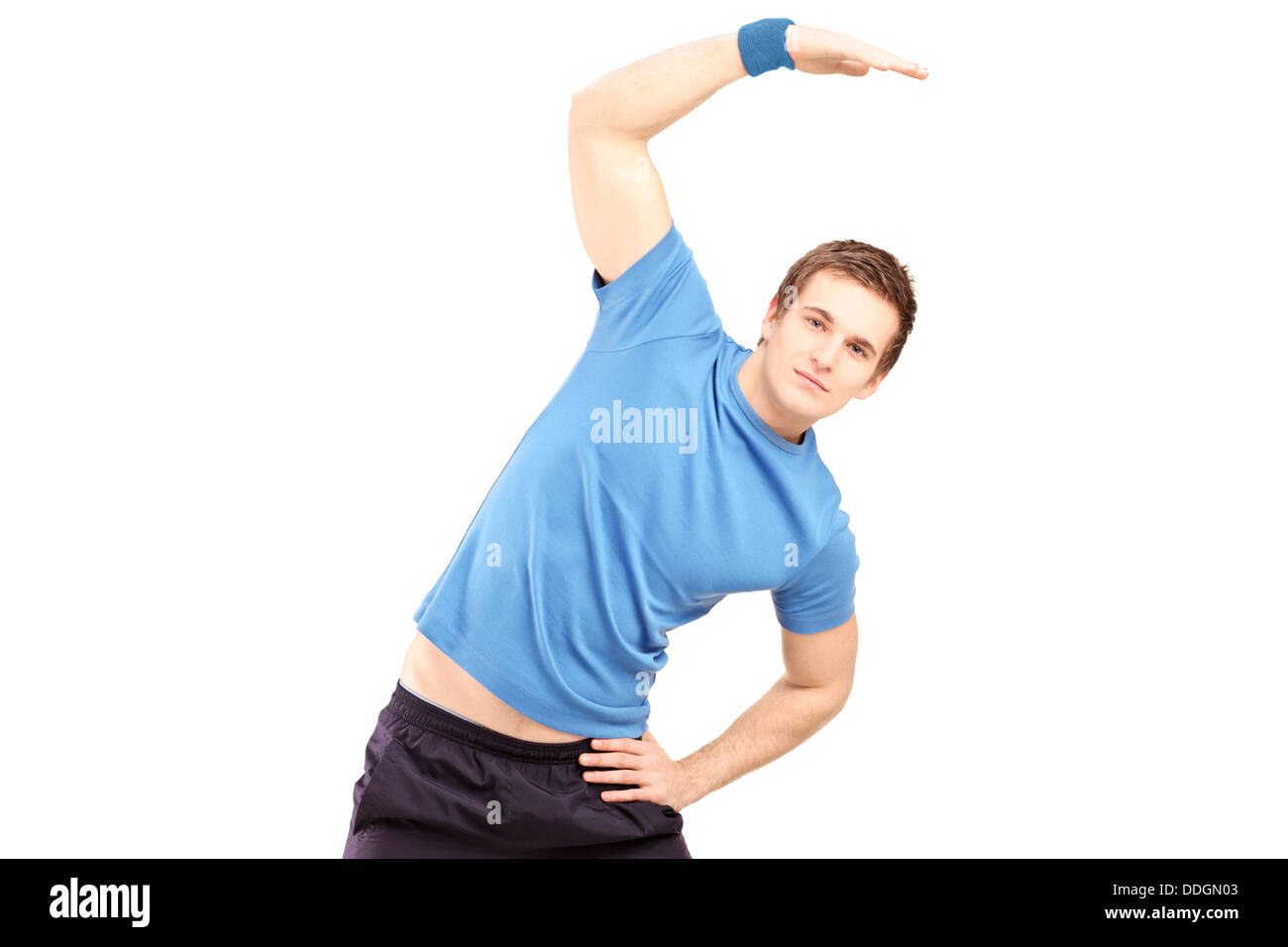 Young man exercising Stock Photo - Alamy