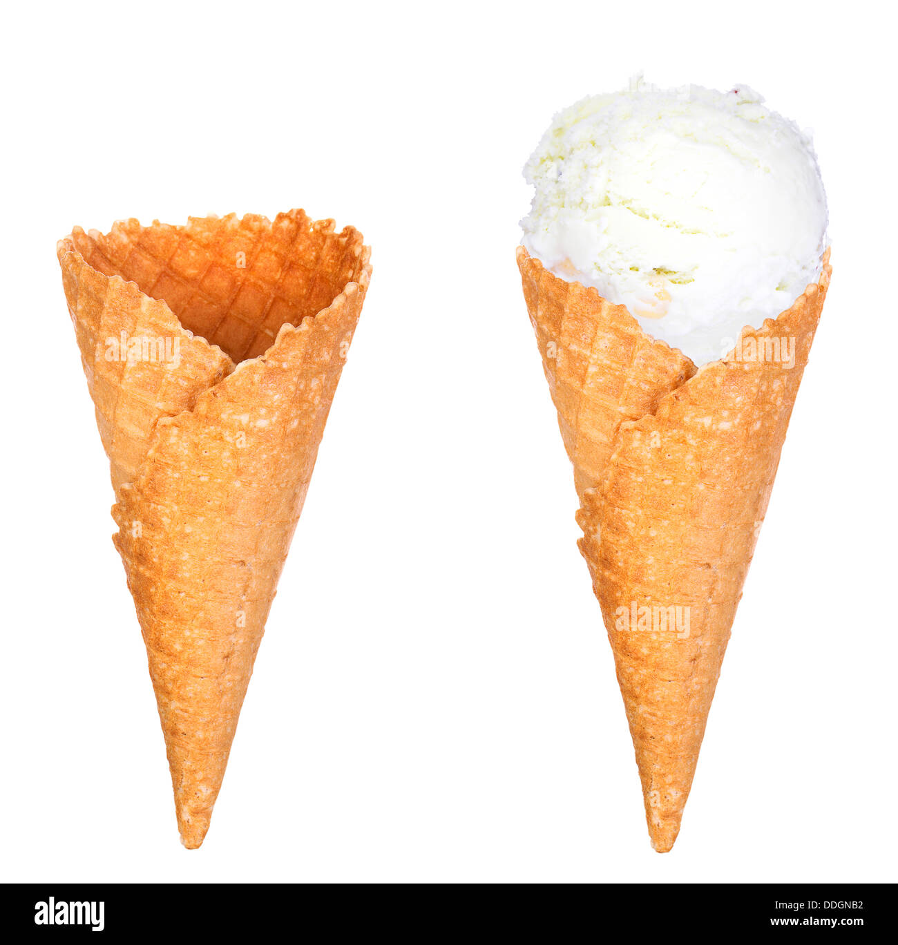 soft serve ice cream isolated on white background Stock Photo - Alamy