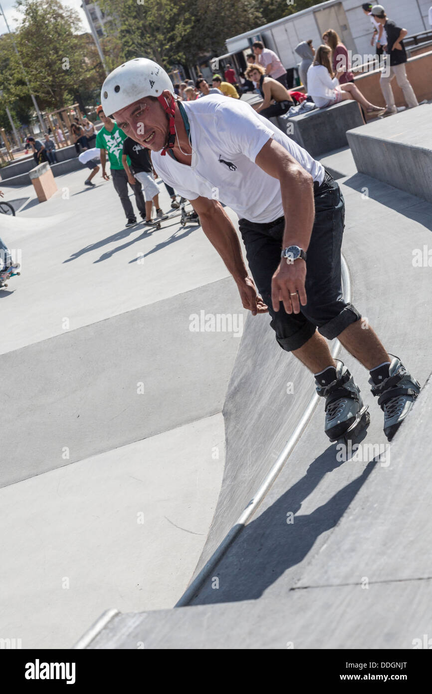 Inline Skater Skate Park High Resolution Stock Photography and Images ...
