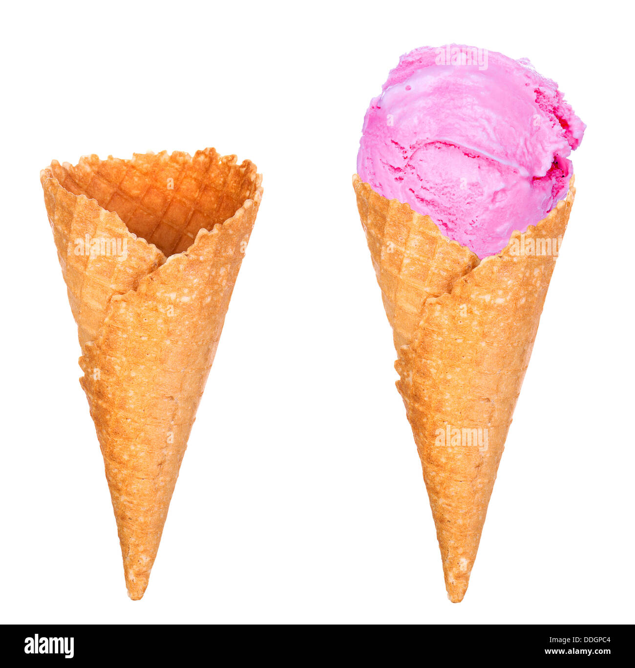 soft serve ice cream isolated on white background Stock Photo - Alamy