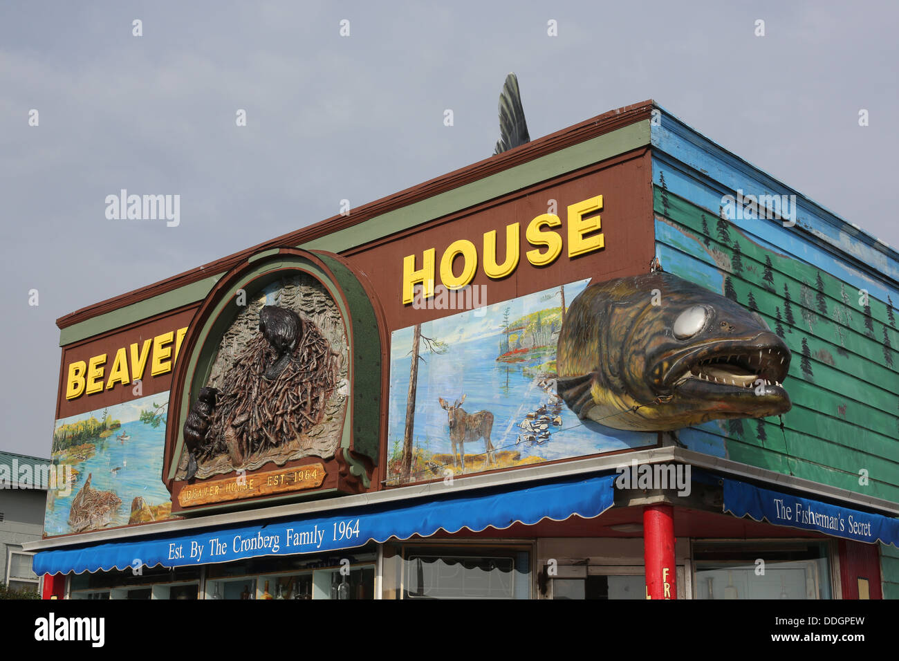 A building in Grand Marais, Minnesota called "Beaver House Stock Photo ...