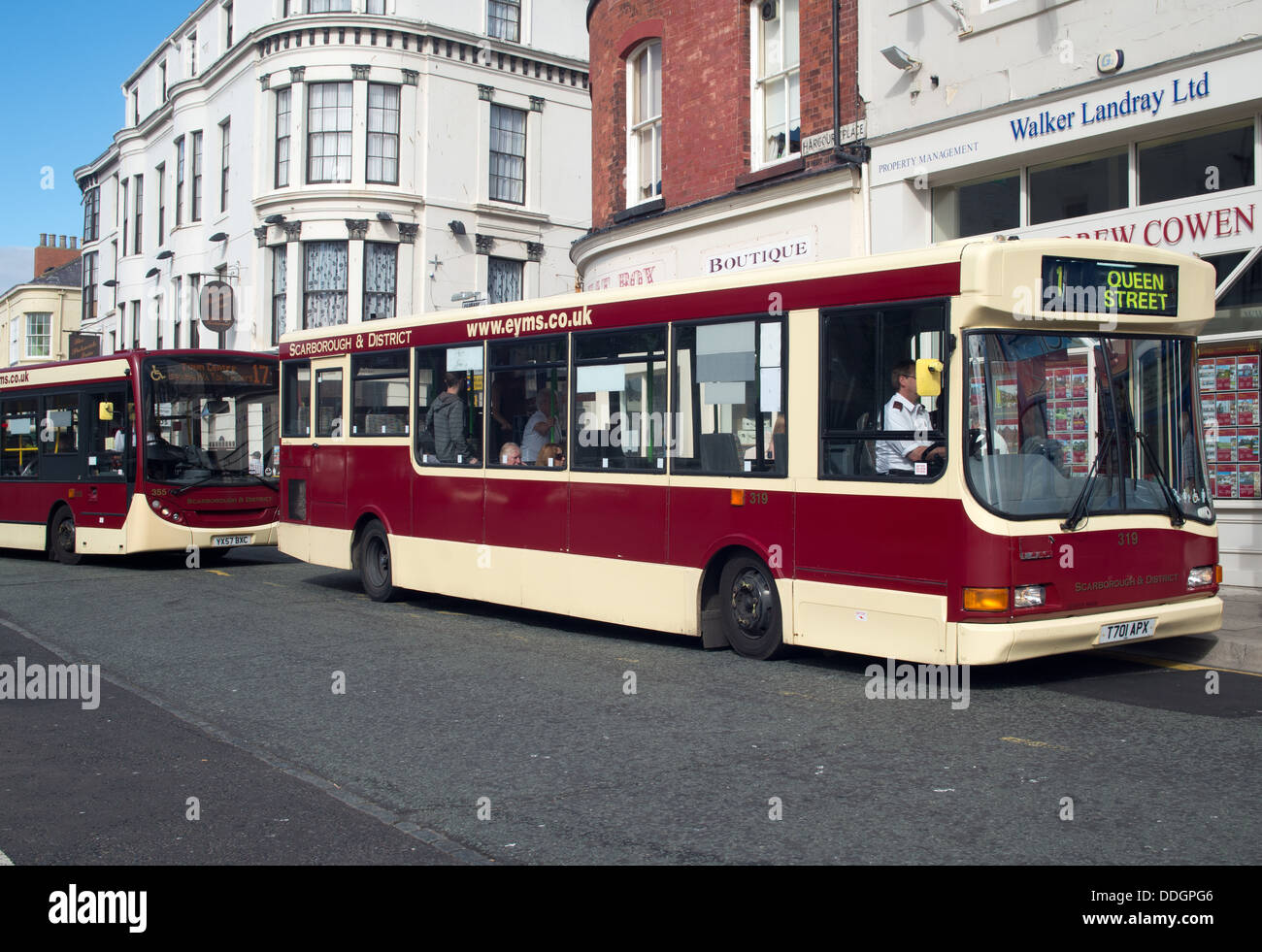 After waiting for ages 2 buses arrive at the bus stop at the same time ...