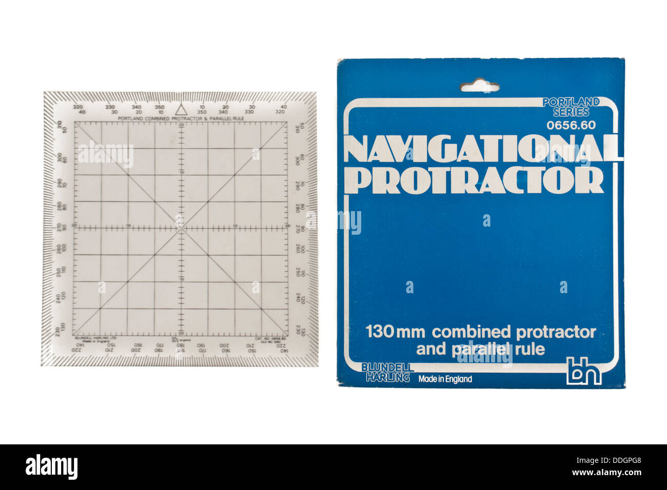 Navigational Protractor by Blundell Harling (130mm combined protractor ...