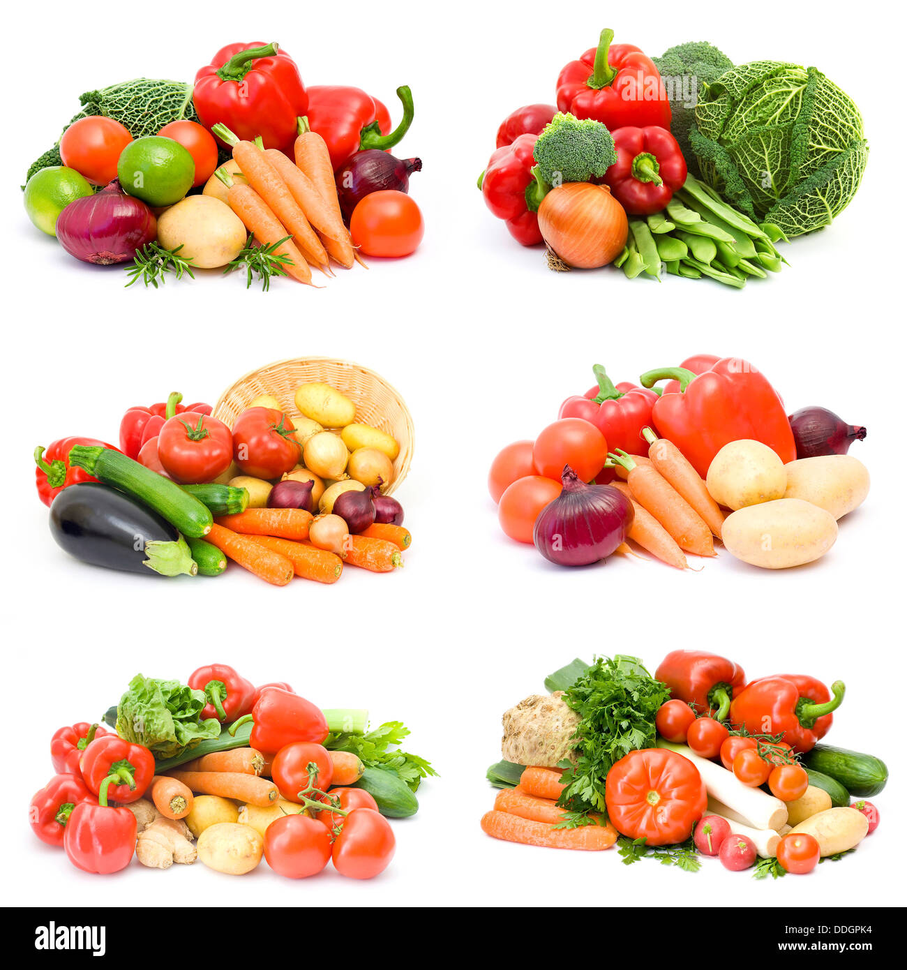 fresh vegetables - collage Stock Photo - Alamy