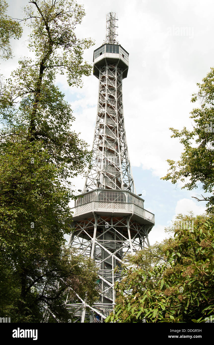 The Petrin Lookout Tower is a 63.5 metre high steel framework tower in ...