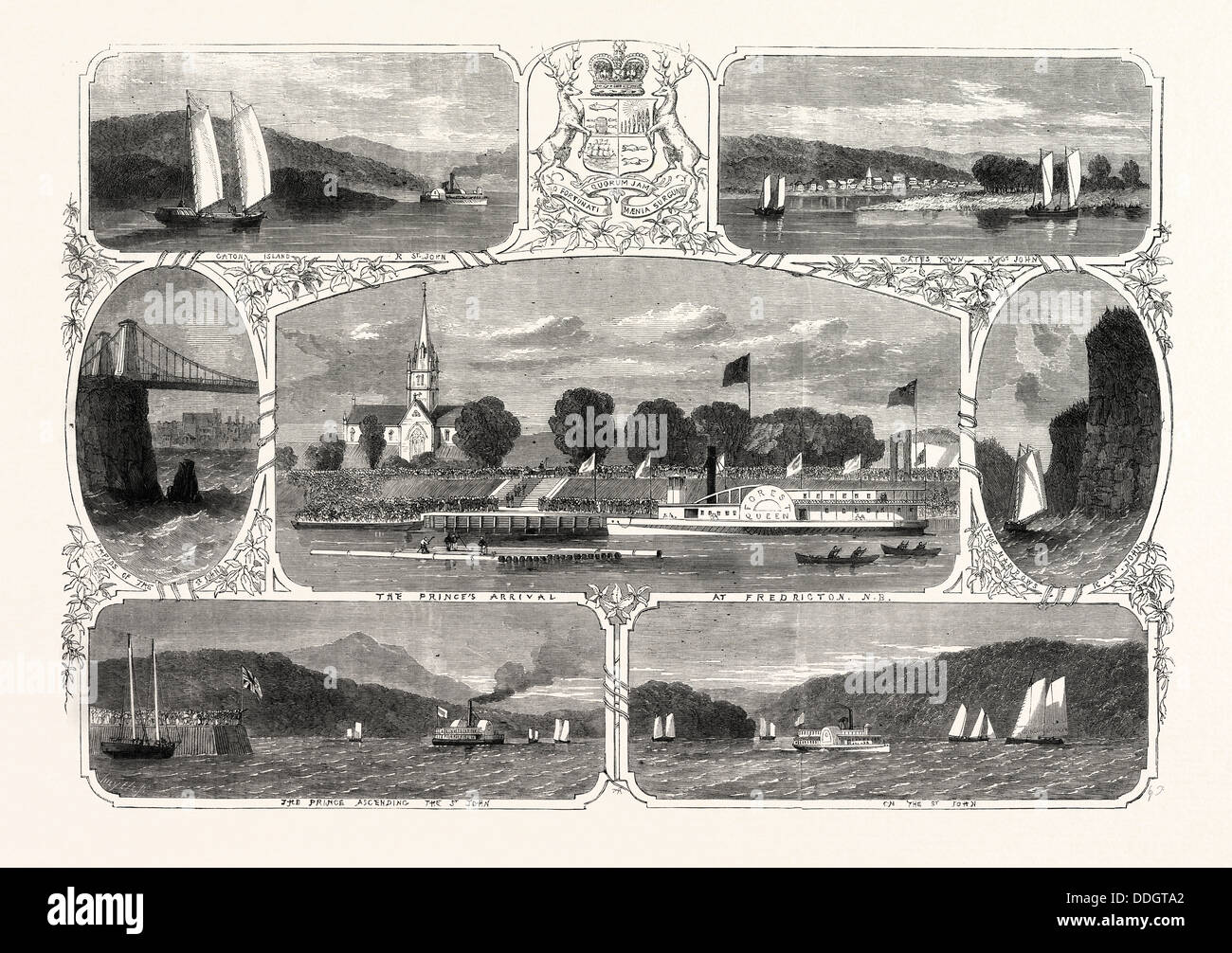 PROGRESS OF THE PRINCE OF WALES IN BRITISH NORTH AMERICA, CANADA, 1860 ...