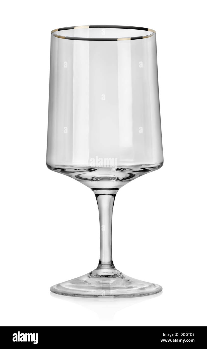 Empty wine glass isolated Stock Photo - Alamy